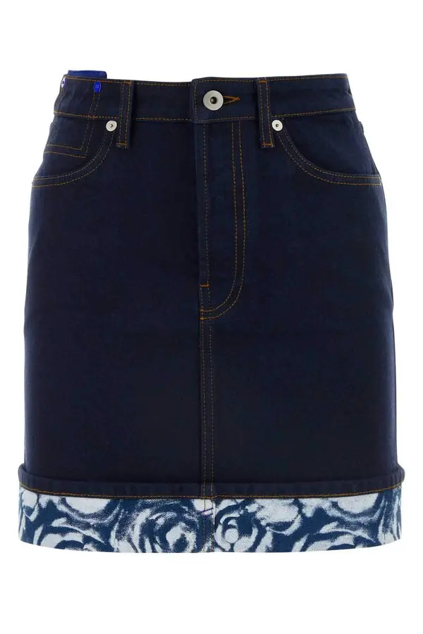 Burberry Dark Denim Mini Skirt