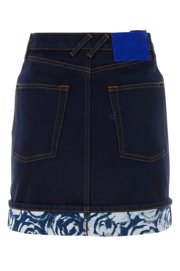 Burberry Dark Denim Mini Skirt