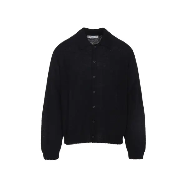 Our Legacy Evening Alpaca Blend Polo - Black