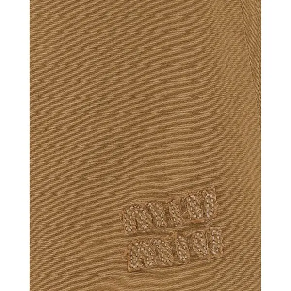 Miu Miu Mini Logo Pleated Skirt