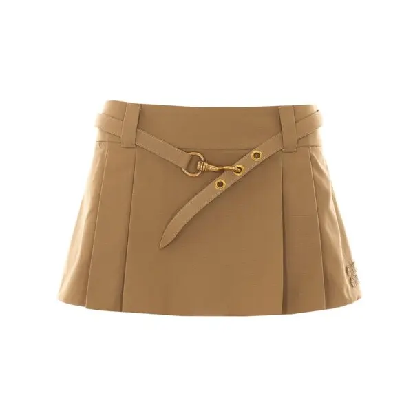 Miu Miu Mini Pleated Skirt - Cream