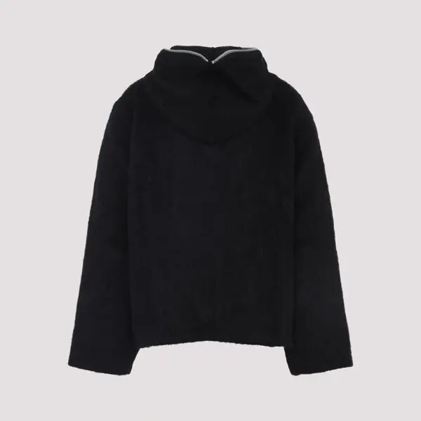 Our Legacy Full Zip Hood Sweatshirt - Black