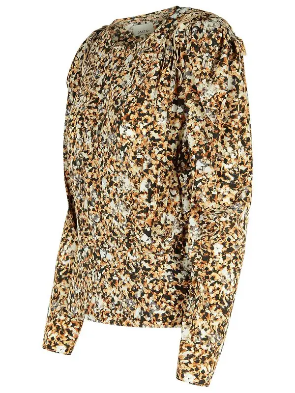 Isabel Marant Étoile Zagra' Beige Silk Blouse
