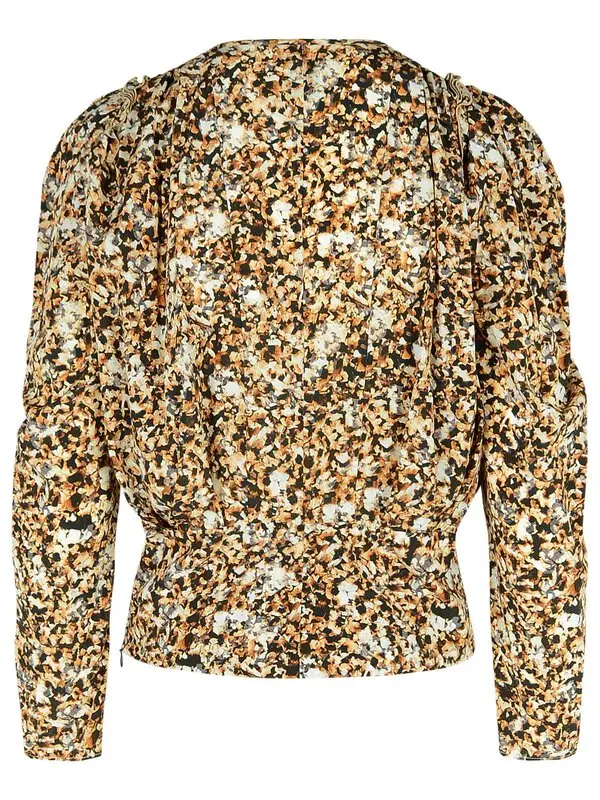 Isabel Marant Étoile Zagra' Beige Silk Blouse