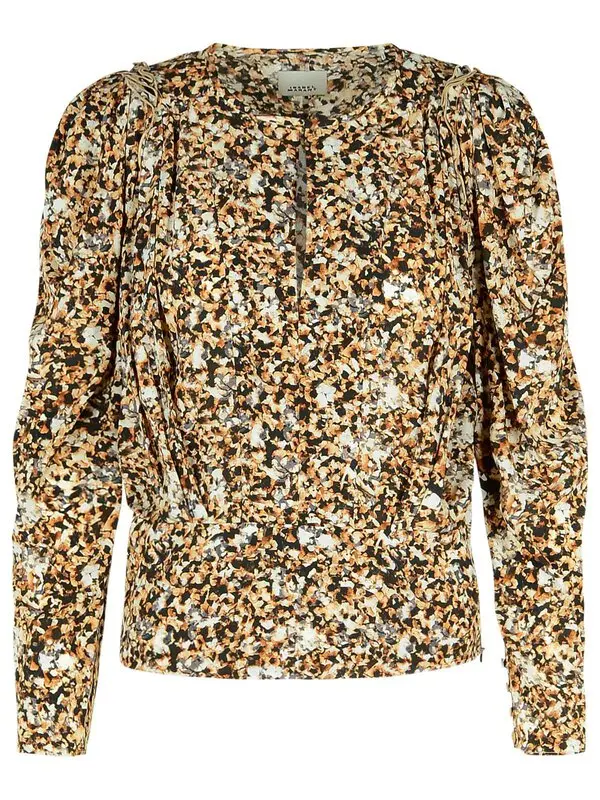 Isabel Marant Étoile Zagra' Beige Silk Blouse - Cream