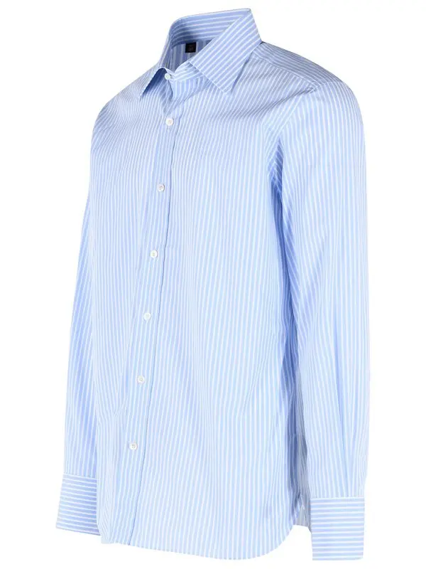 TOM FORD Light And White Cotton Shirt