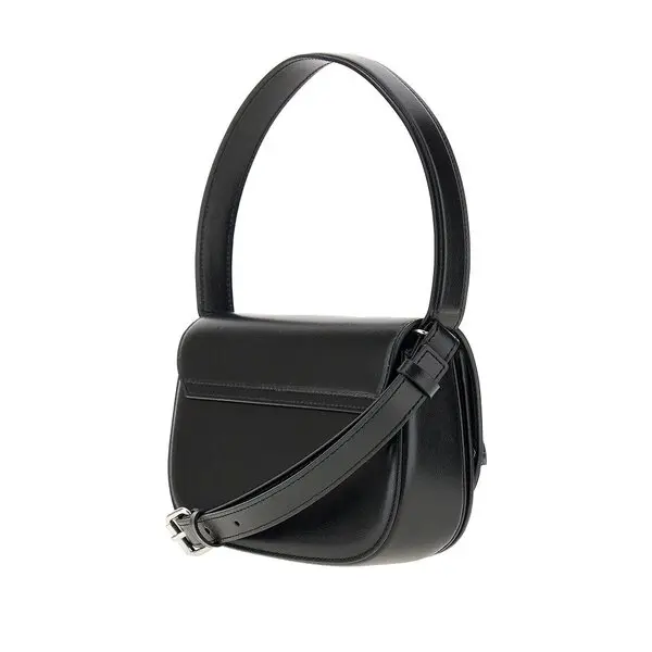 DIESEL® Leather '1dr' Shoulder Bag - Black