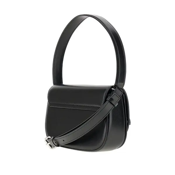 DIESEL® Leather 1dr Shoulder Bag - Black