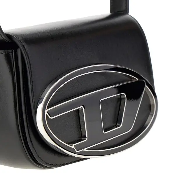 DIESEL® Leather 1dr Shoulder Bag - Black