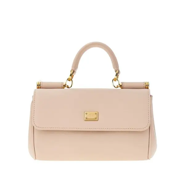 Dolce & Gabbana Plongé Leather My Sicily Bag - Pink