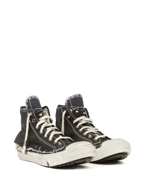 MAISON MARGIELA High-top Sneakers With A Distressed Effect