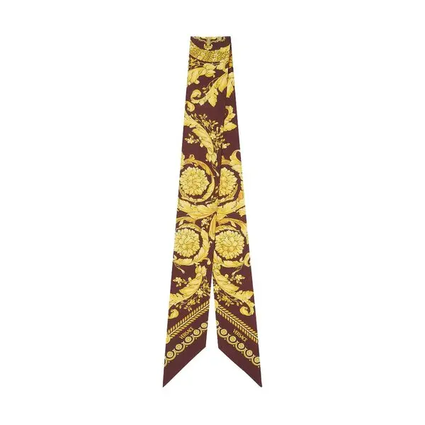 Versace Barocco Printed Silk Twill Lavalliere