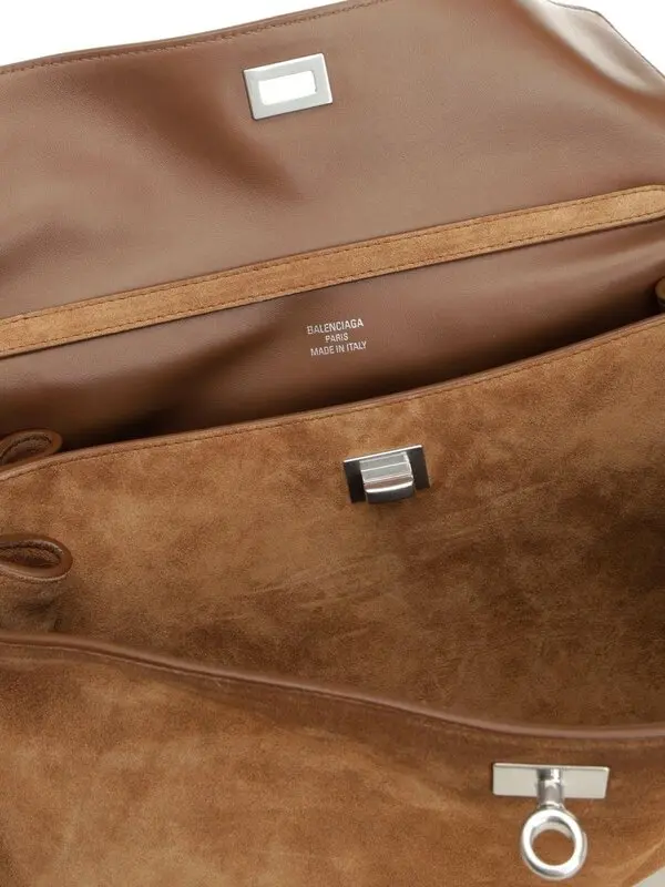 Balenciaga Rodeo Suede Bag - Brown