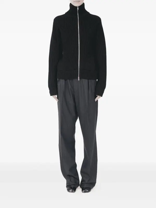 MAISON MARGIELA Ribbed Cardigan With Zip
