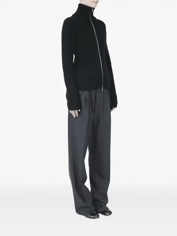 MAISON MARGIELA Ribbed Cardigan With Zip