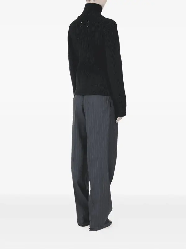 MAISON MARGIELA Ribbed Cardigan With Zip