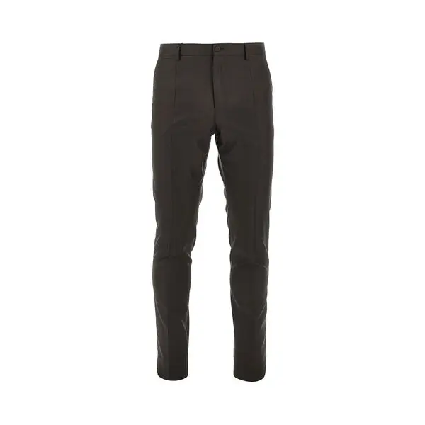 Dolce & Gabbana Virgin Wool Twill Tailored Pants - Brown