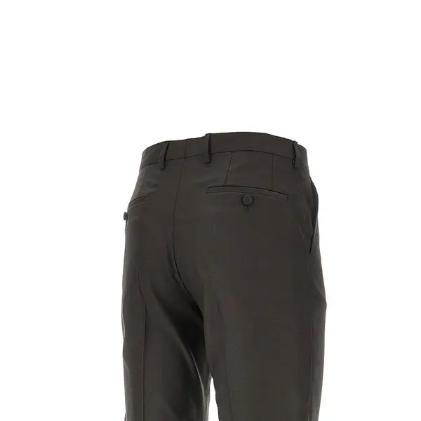 Dolce & Gabbana Virgin Wool Twill Tailored Pants - Brown