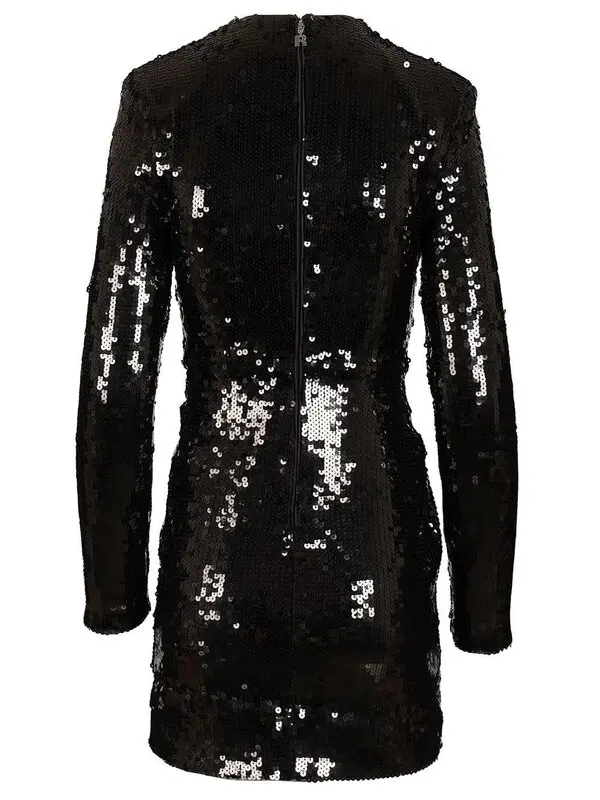 ROTATE BY BIRGER CHRISTENSEN Sequins Mini Dress - Black