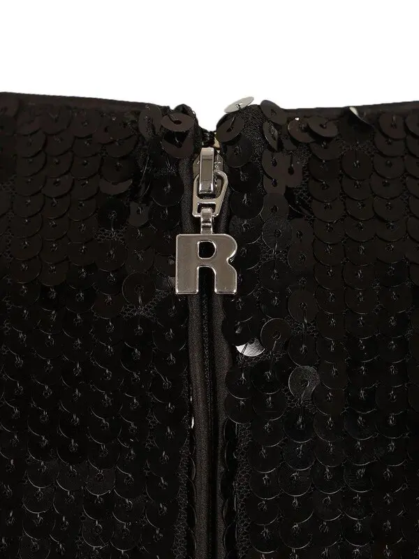 ROTATE BY BIRGER CHRISTENSEN Sequins Mini Dress - Black