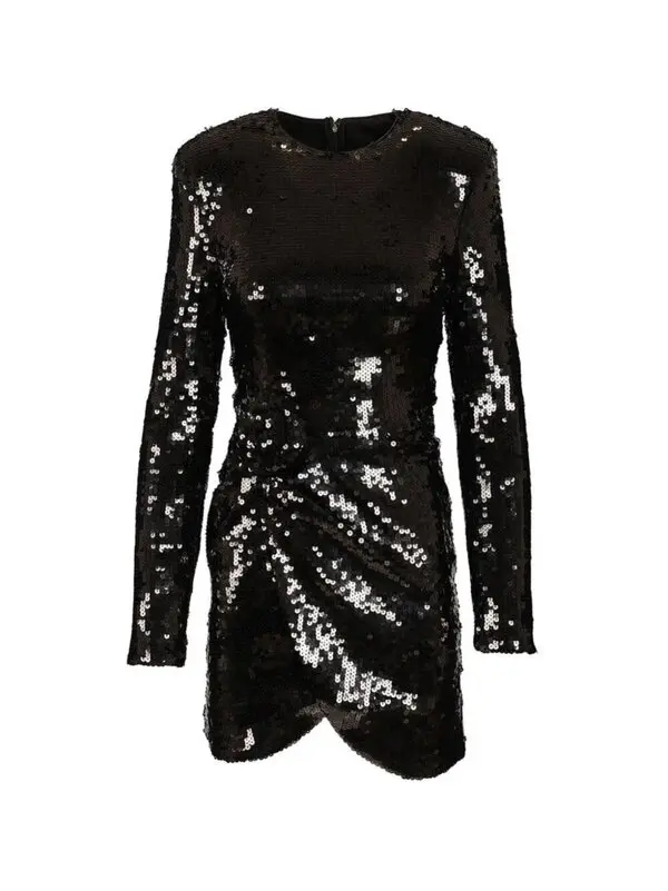 ROTATE BY BIRGER CHRISTENSEN Sequins Mini Dress - Black