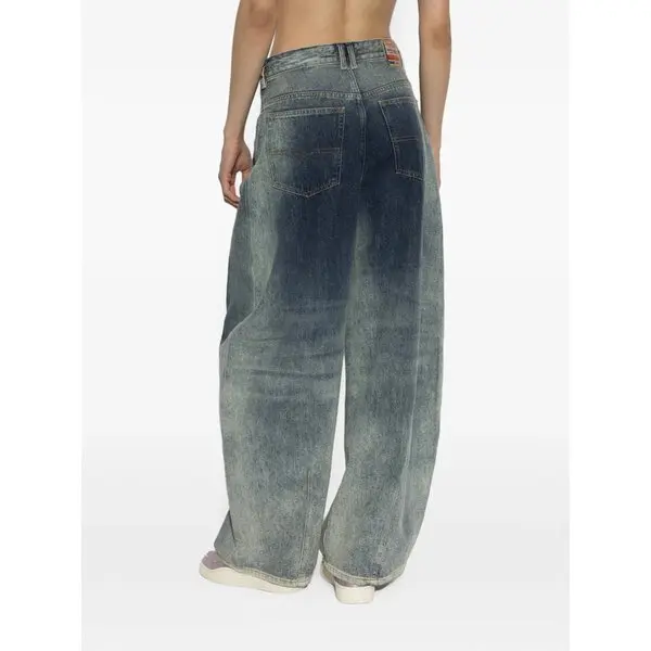 DIESEL® Denim Wide-leg Jeans - Blue