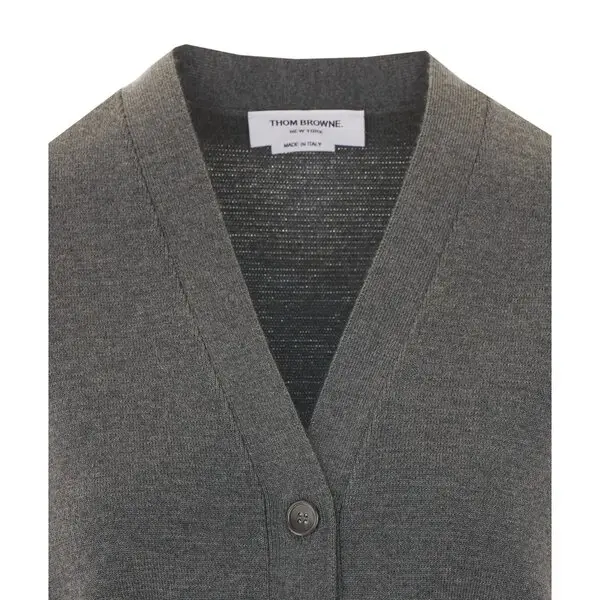 Thom Browne Milano Classic Cardigan - Gray