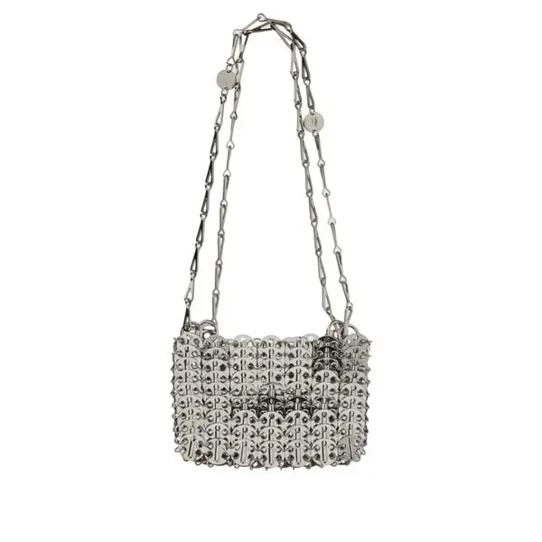 Rabanne Metallic 1969 Nano Bag - Silver