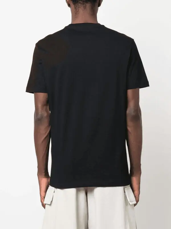 Versace T-shirt With Medusa Embroidery - Black