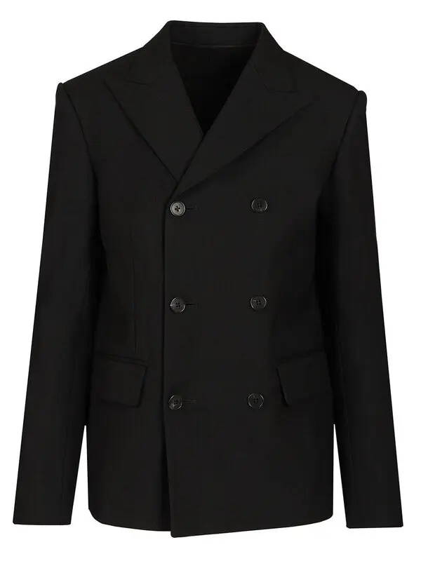 Celine Tailored Wool Gabardine Jacket - Black