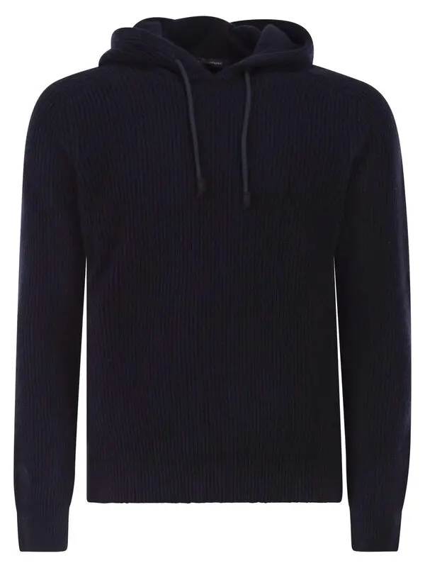 Tagliatore Hunter Ribbed Jumper With Hood