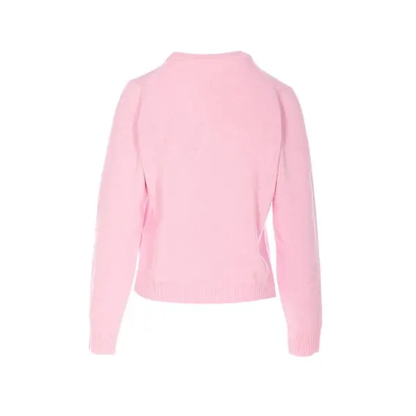 GANNI Logo Wool Jumper With Tiger Print