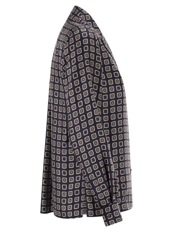 Max Mara Mxmdisco Semi-fitted Printed Silk Shirt