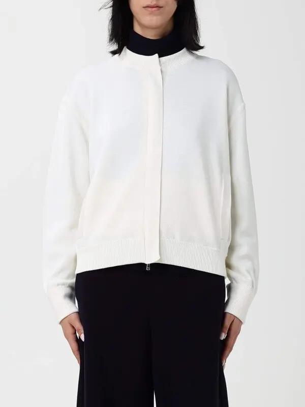 Max Mara Pearl Zip Up Cardigan - Cream