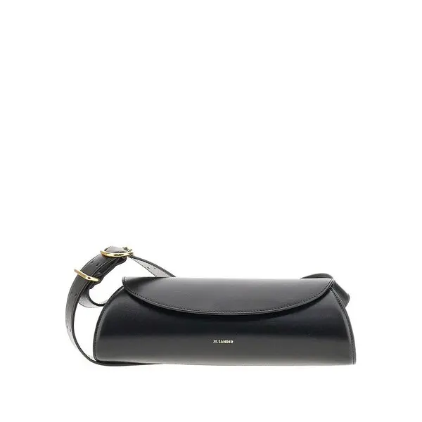 JIL SANDER Leather Small 'cannolo' Bag - Black