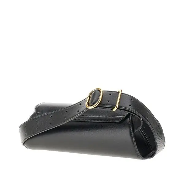 JIL SANDER Leather Small 'cannolo' Bag - Black