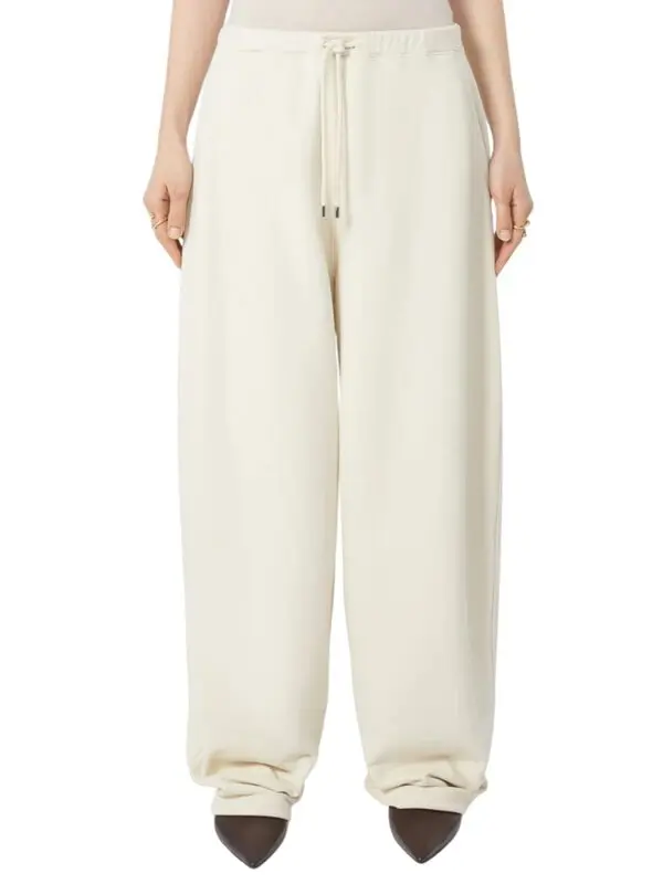 Sportmax Soft, Lightweight Fleece Pants Ivory