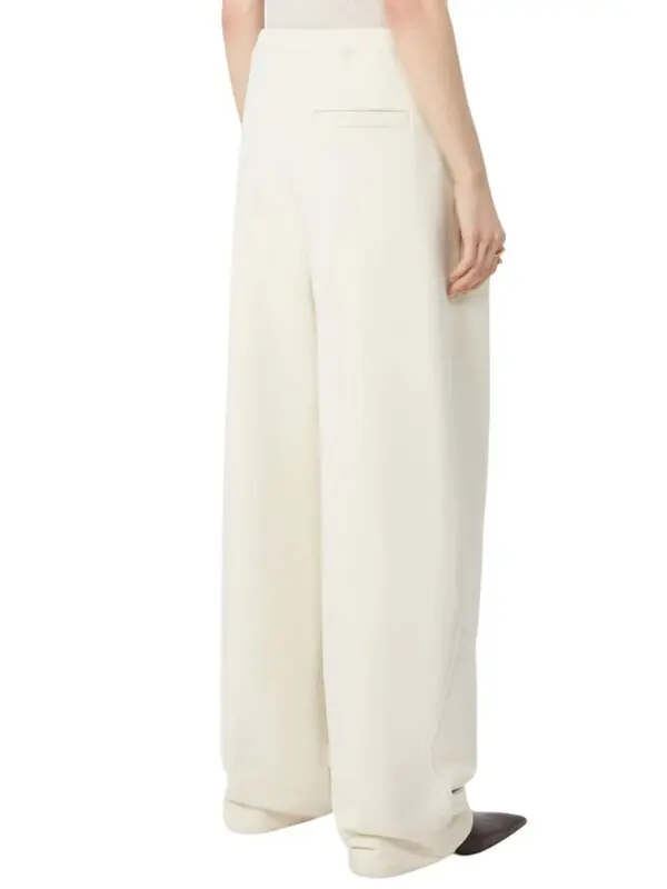 Sportmax Soft, Lightweight Fleece Pants Ivory