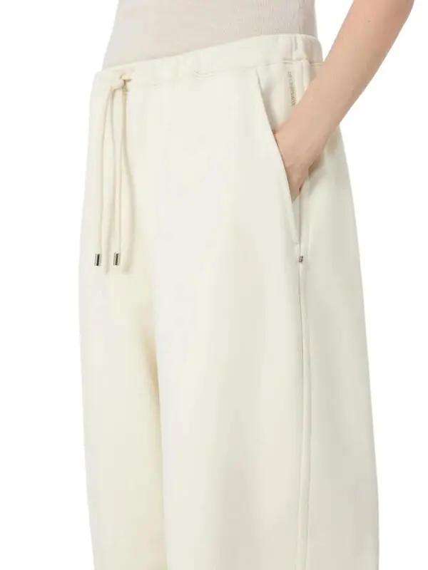 Sportmax Soft, Lightweight Fleece Pants Ivory
