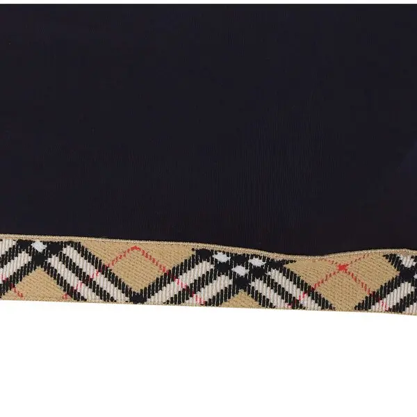 Burberry Bra Swimwear With Check Trim - Black