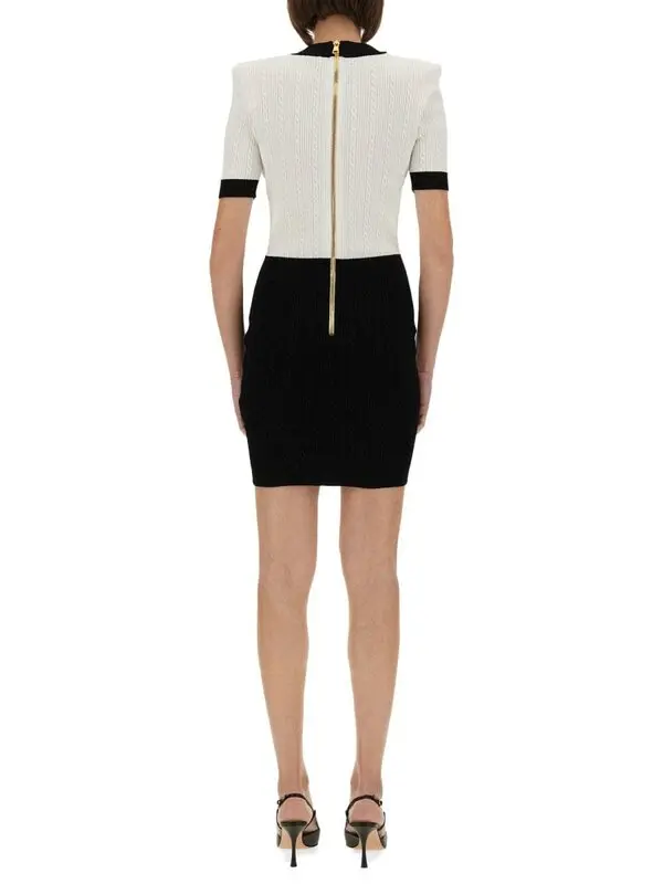 Balmain Two-tone Bodycon Dress