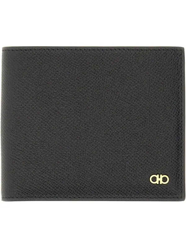 FERRAGAMO Gancini Wallet - Black
