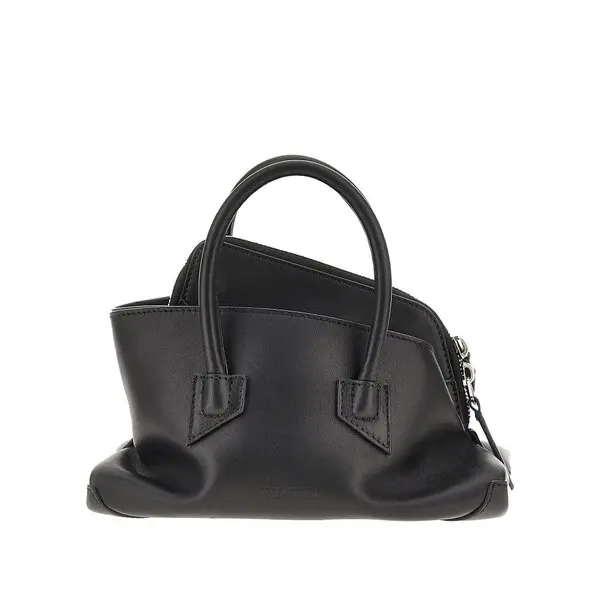 Attico Leather Mini La Passeggiata Bag - Black