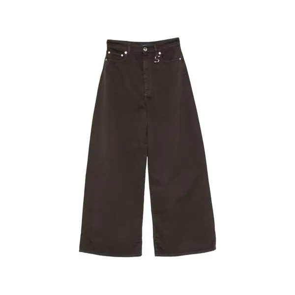 Sportmax Denim Wide-leg Jeans - Brown