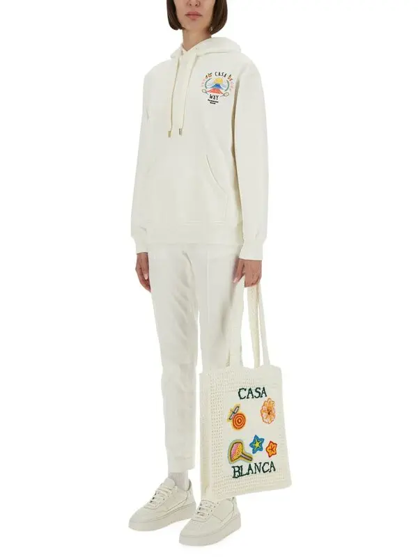 Casablanca Casaway Mountain Sweatshirt - Cream