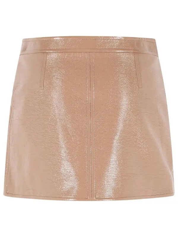 COURREGES Vinyl Miniskirt - Cream