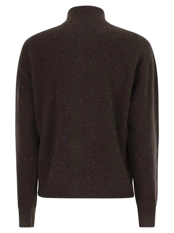 Peserico Wool, Silk, And Cashmere Button-up Cardigan - Brown