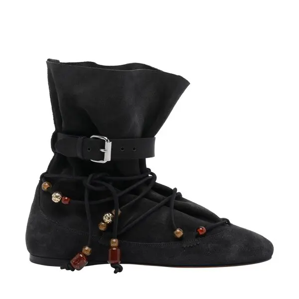 Isabel Marant Étoile Letiz Suede Booties - Black