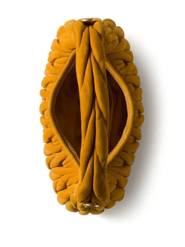 Miu Miu Small Wander Matelassé Suede Bag - Multicolor