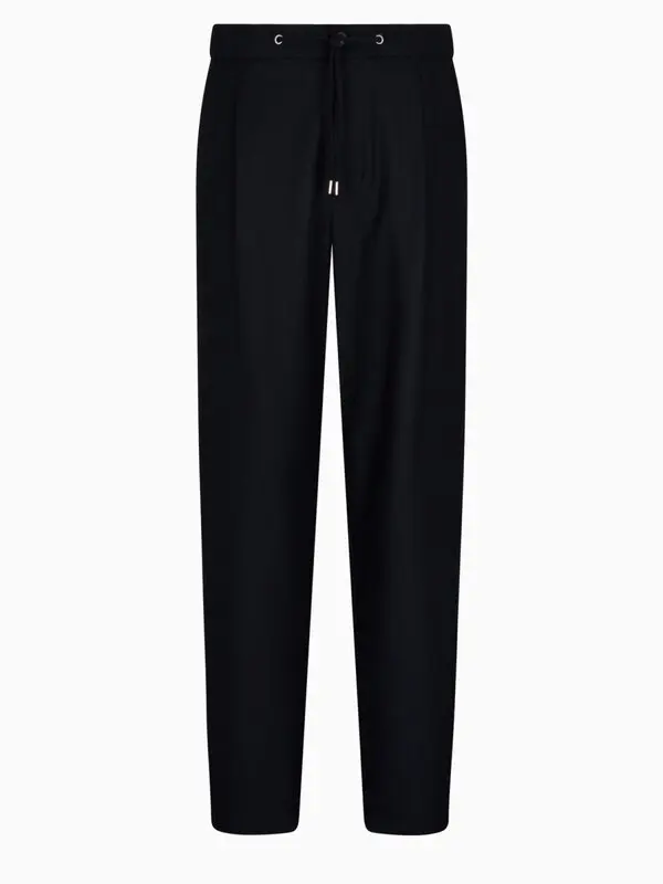 Giorgio Armani Pantalone In Drap Di Cashmere Stretch